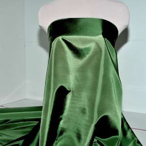 Acetate Taffeta Fabric Hunter Green 45 Wide Choice of Colors..lining..dresses...wedding...formal ...