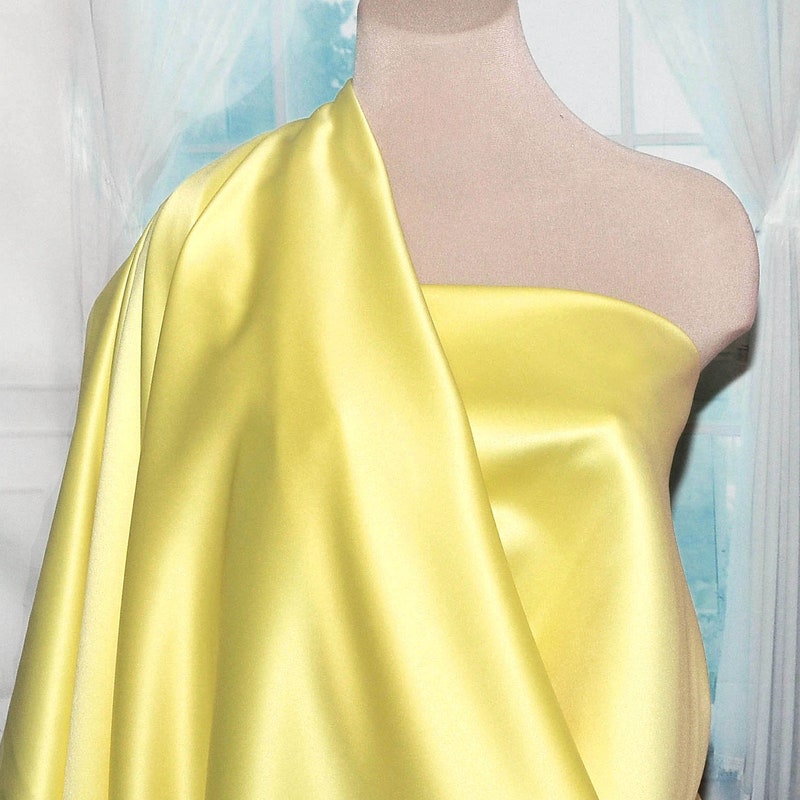 Lemon Yellow Silk Fabric - Etsy