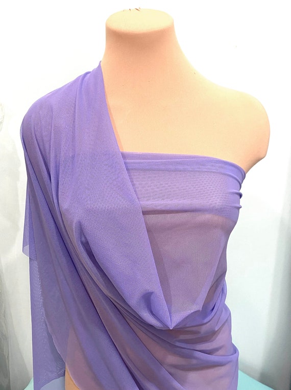 Power Mesh Stretch Fabric Semi Sheer 4 Ways | Etsy