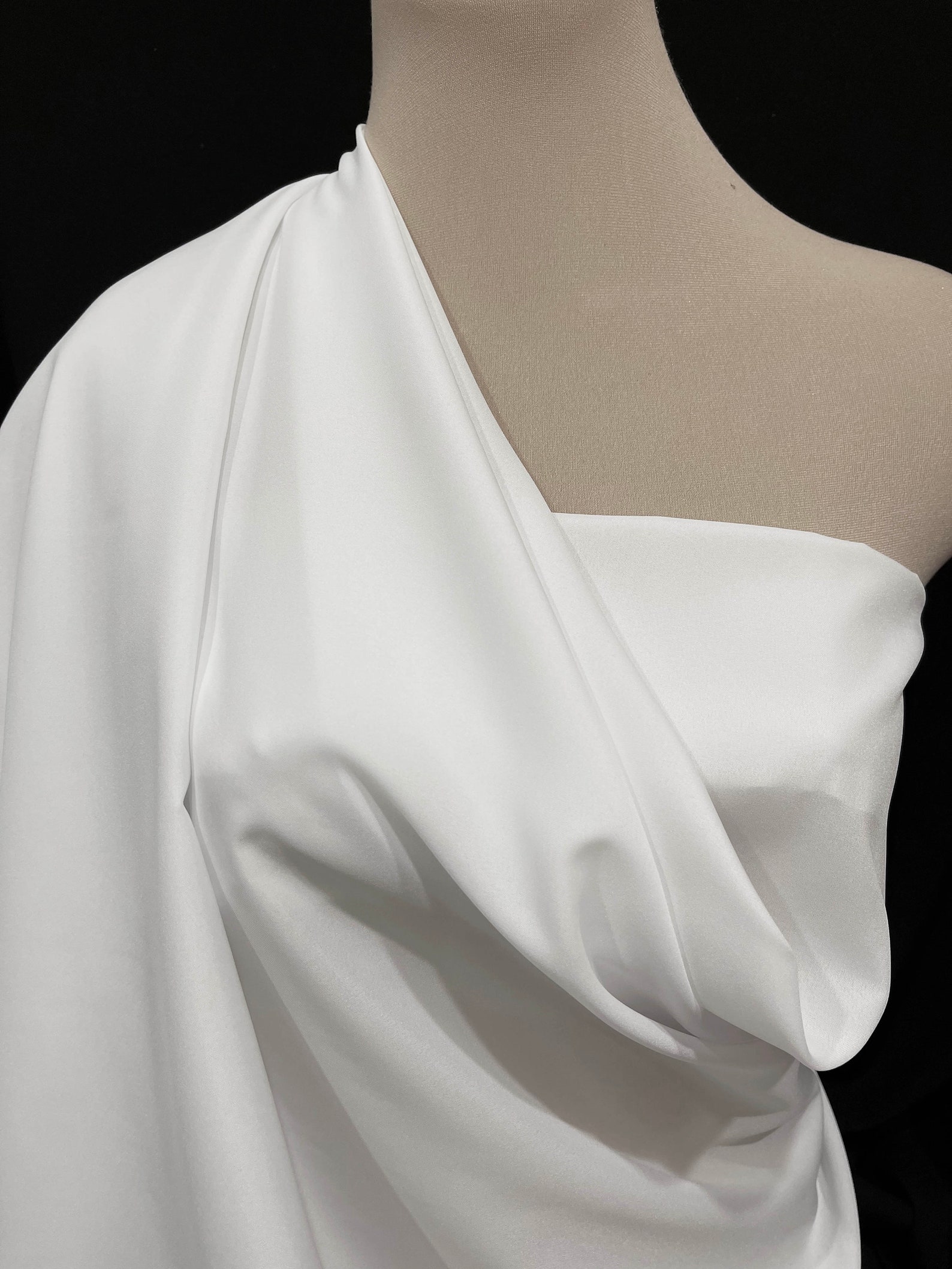 Pongee Polyester Lining Fabric White .. 60" ... Used for Lining ...