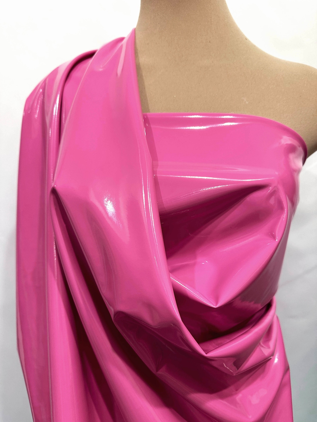 Stretch PU Coated Pleather 56 Wide 4 Way Stretch HOT PINK Crafts ...