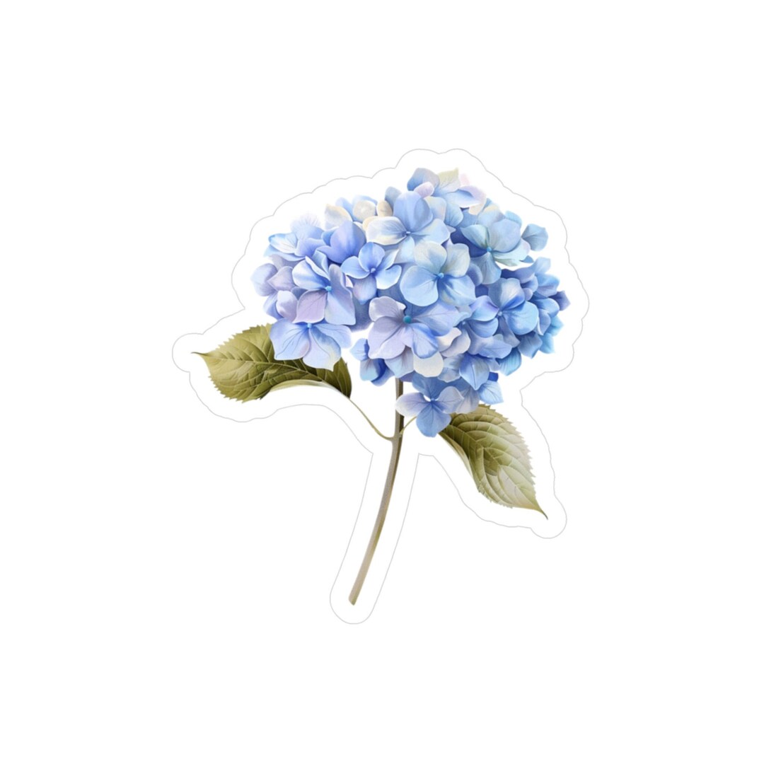 HYDRANGEA Sticker, Vinyl Sticker, Gift for Her - Etsy