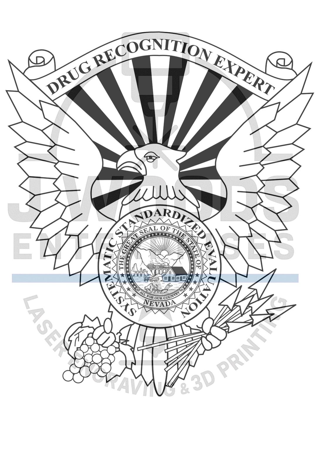 Nevada Drug Recognition Expert (DRE) Logo, Digital File Download - Etsy