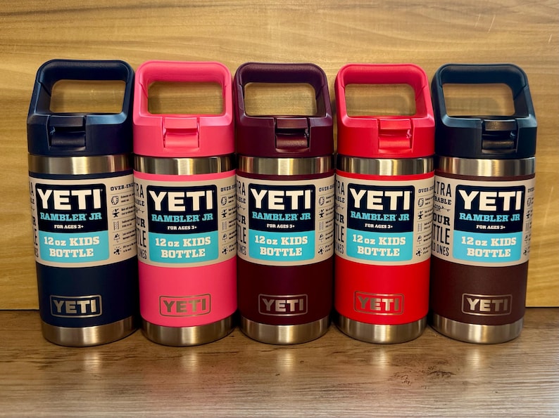 Yeti Rambler Jr, 12oz Kids Bottle, Customized. - Laser Engraved - Etsy