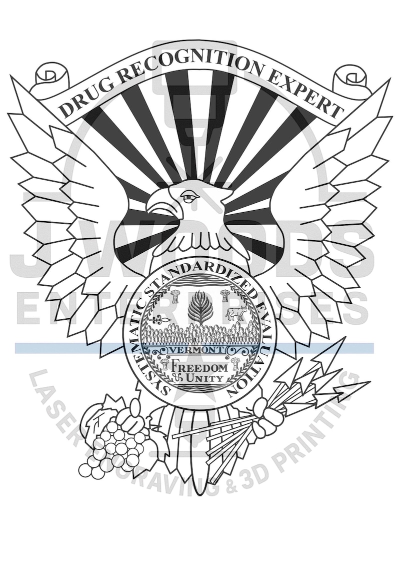 Vermont Drug Recognition Expert (DRE) Logo, Digital File Download - Etsy