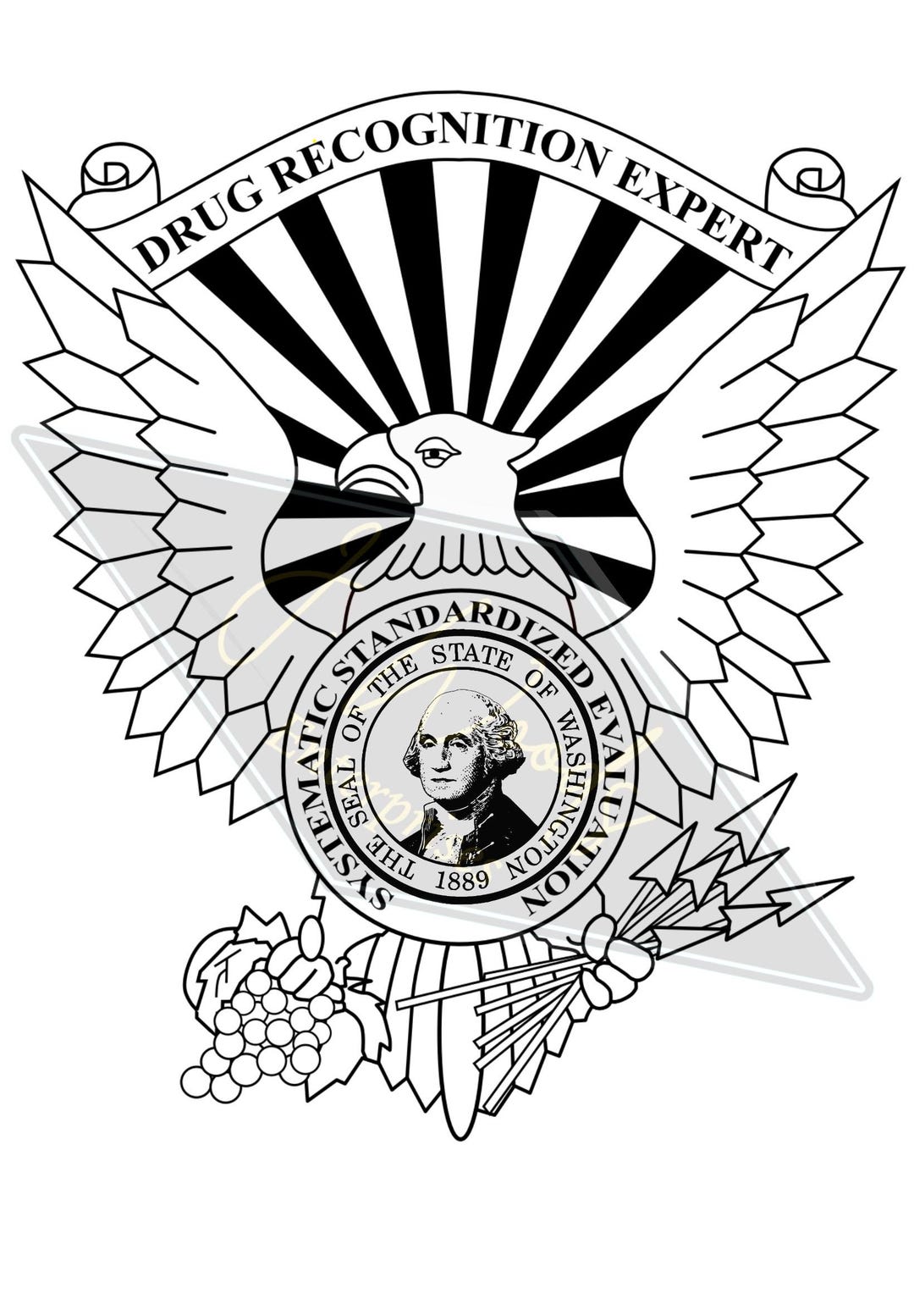 State of Washington Drug Recognition Expert (DRE) Logo, Digital File ...