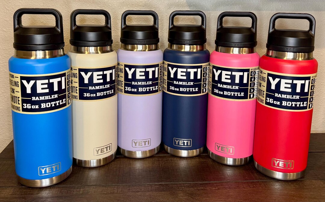 Yeti Rambler, 36oz With Chug Cap, Customized - Laser Engraved - Etsy
