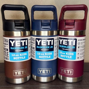 Yeti Rambler Jr, 12oz Kids Bottle, Customized. - Laser Engraved - Etsy