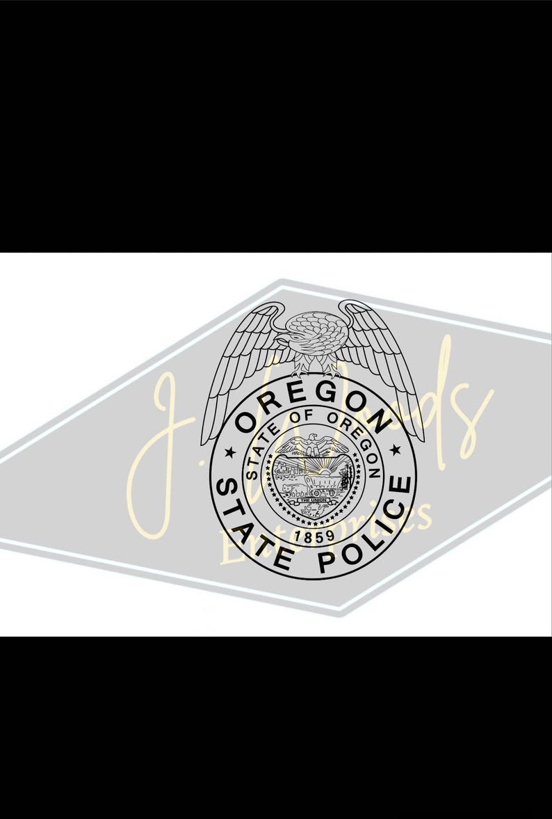 Oregon State Police Logo/badge With Eagle - Etsy