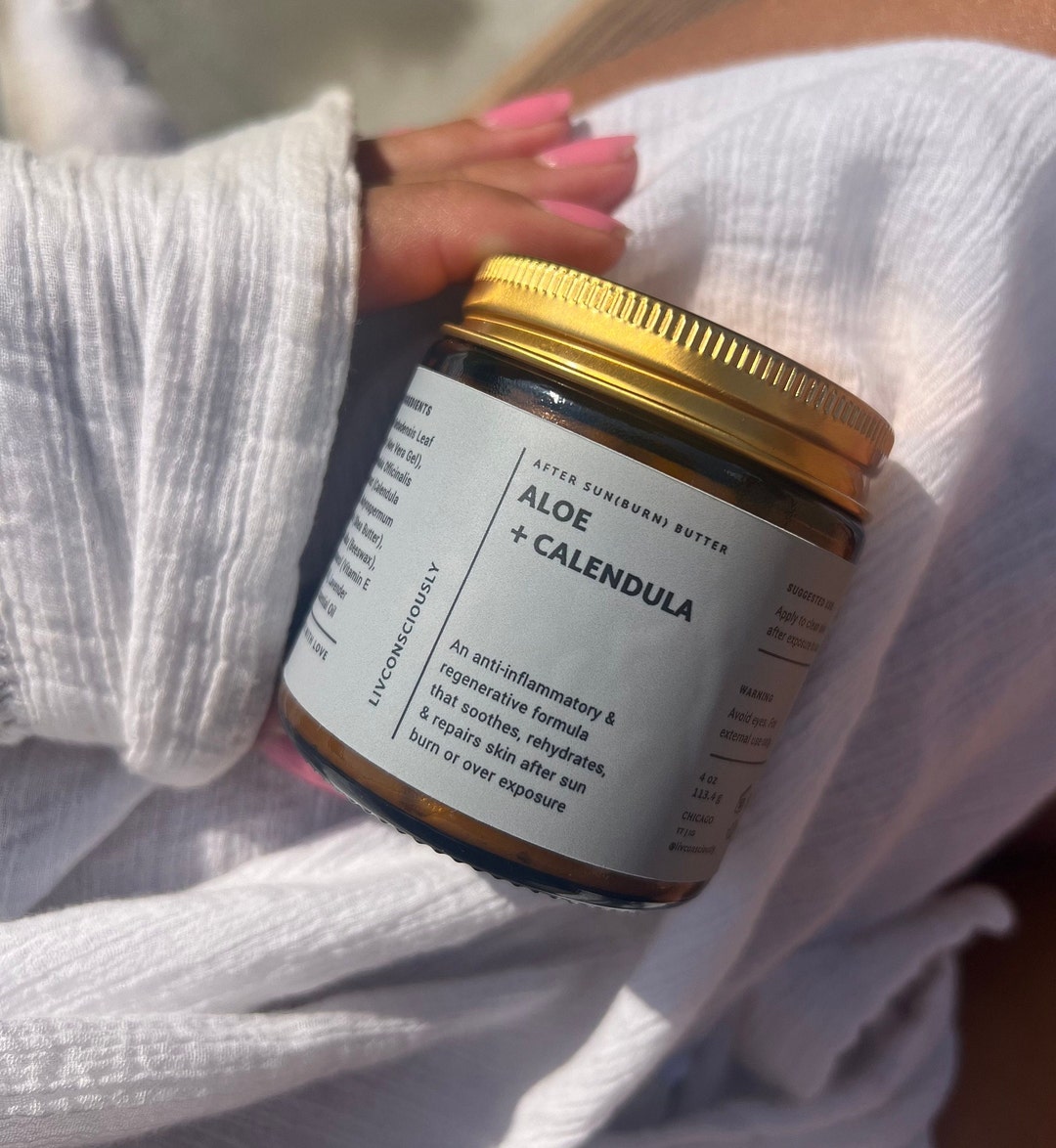 Aloe and Calendula Sunburn Cream - Etsy
