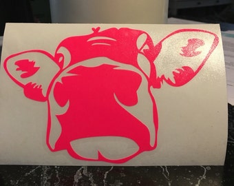Cow decal | Etsy