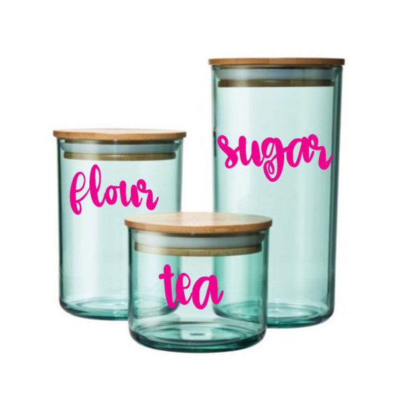 Canister Decal - Etsy