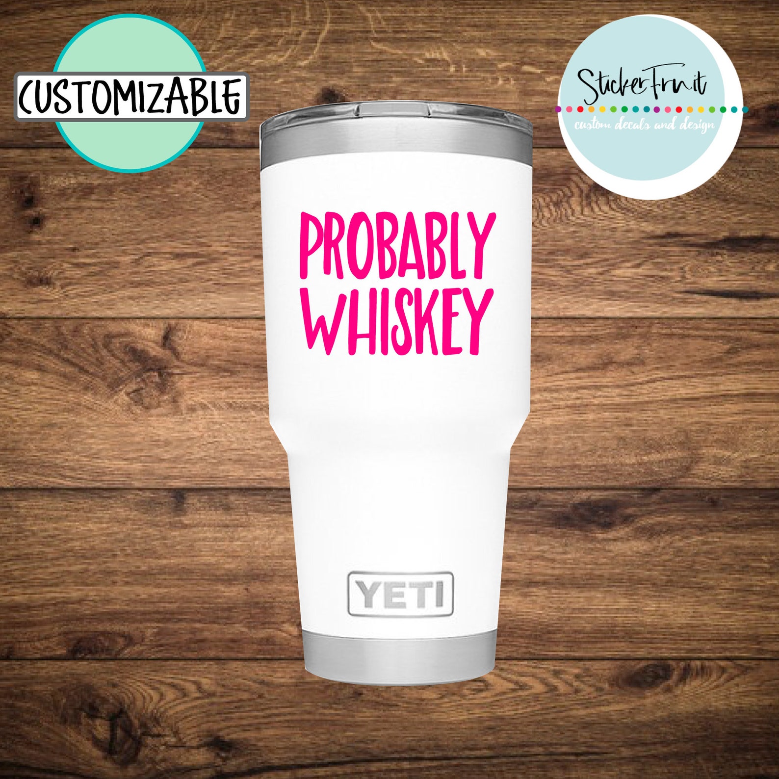 Probably Whiskey Decal Whiskey Drinker Gift Whiskey Drinker Decal ...