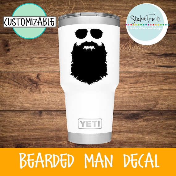 Beard Love Decal-beard Decal-bearded Man Decal-i Love - Etsy