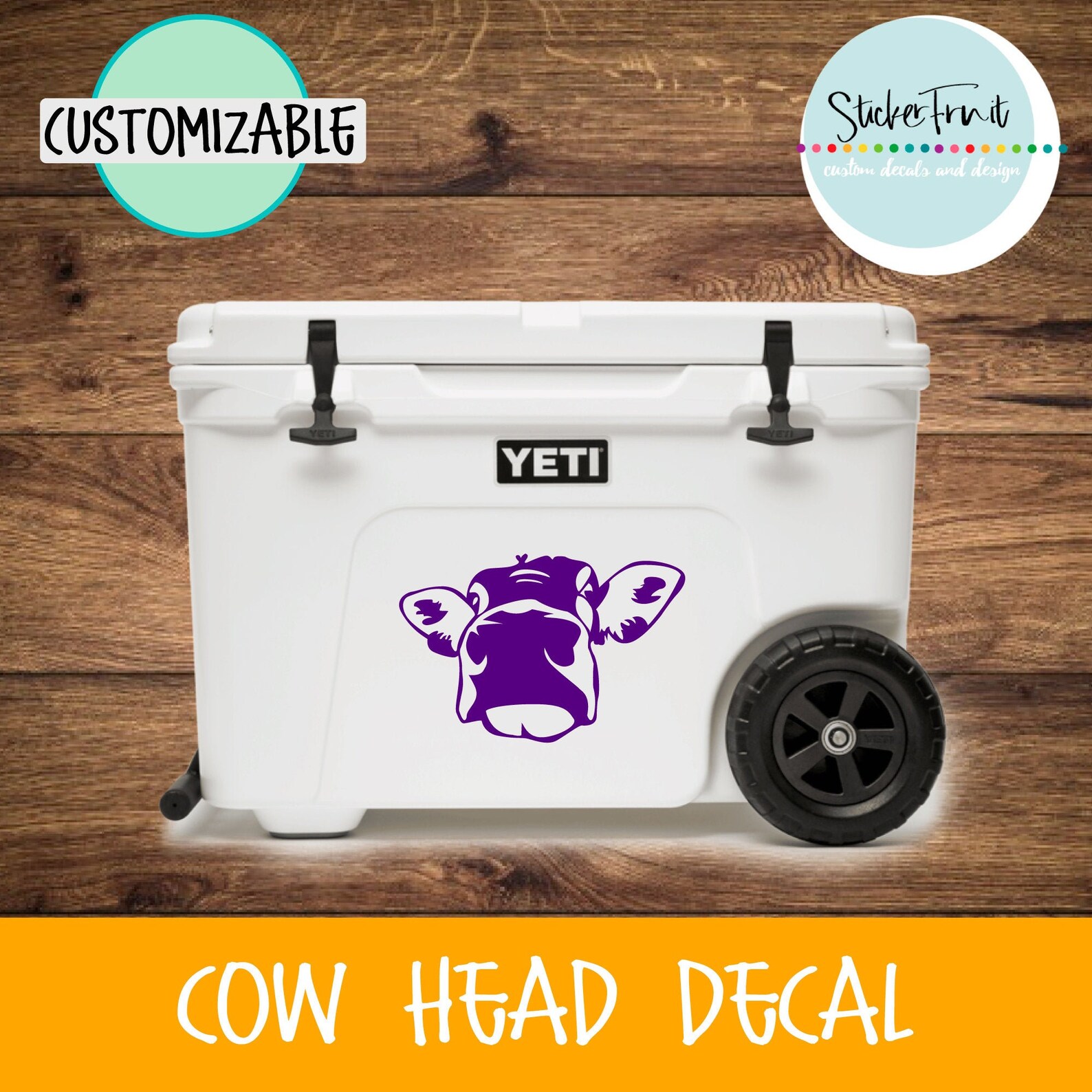 Cow Head Decal Cow Decal Equine Vinyl Wall Decal Car Decal | Etsy