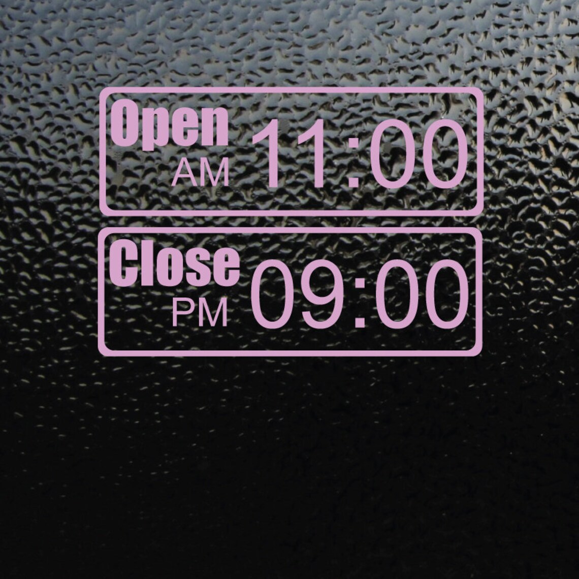 Store Hours Decal Restaurant Hours Decal Business Hours Decal Hours ...
