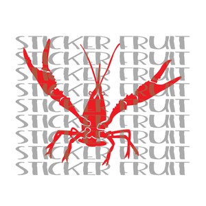 Crawfish Decal Vinyl Decal for Yeti Cups, RTIC Cups Yeti Tumblers RTIC ...
