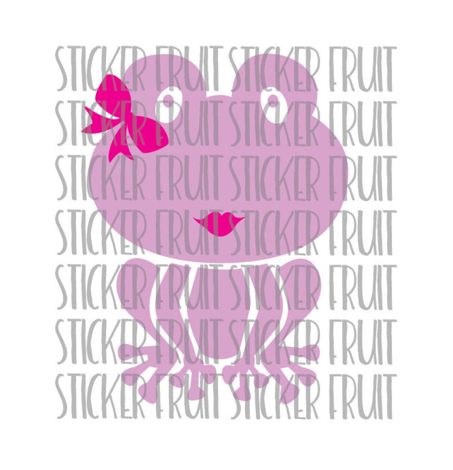 Purple and Pink Frog Decal Vinyl Decal for Yeti Cups, Car, Ipads ...