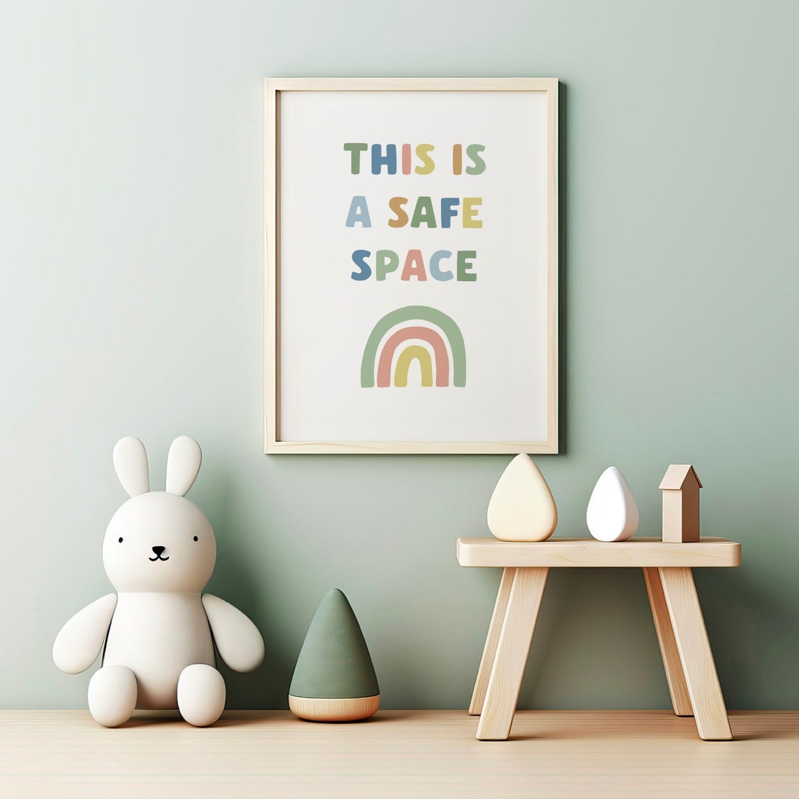 This is a Safe Space, Emotions Poster, Classroom Decor, Playroom Decor ...