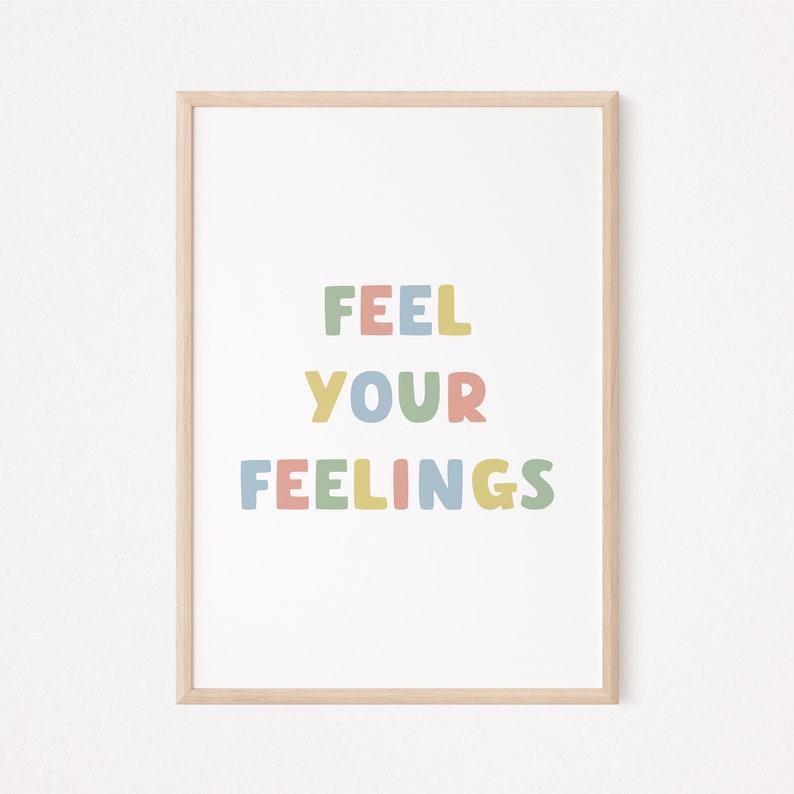 Feel Your Feelings, Emotions Poster, Classroom Decor, Playroom Decor ...