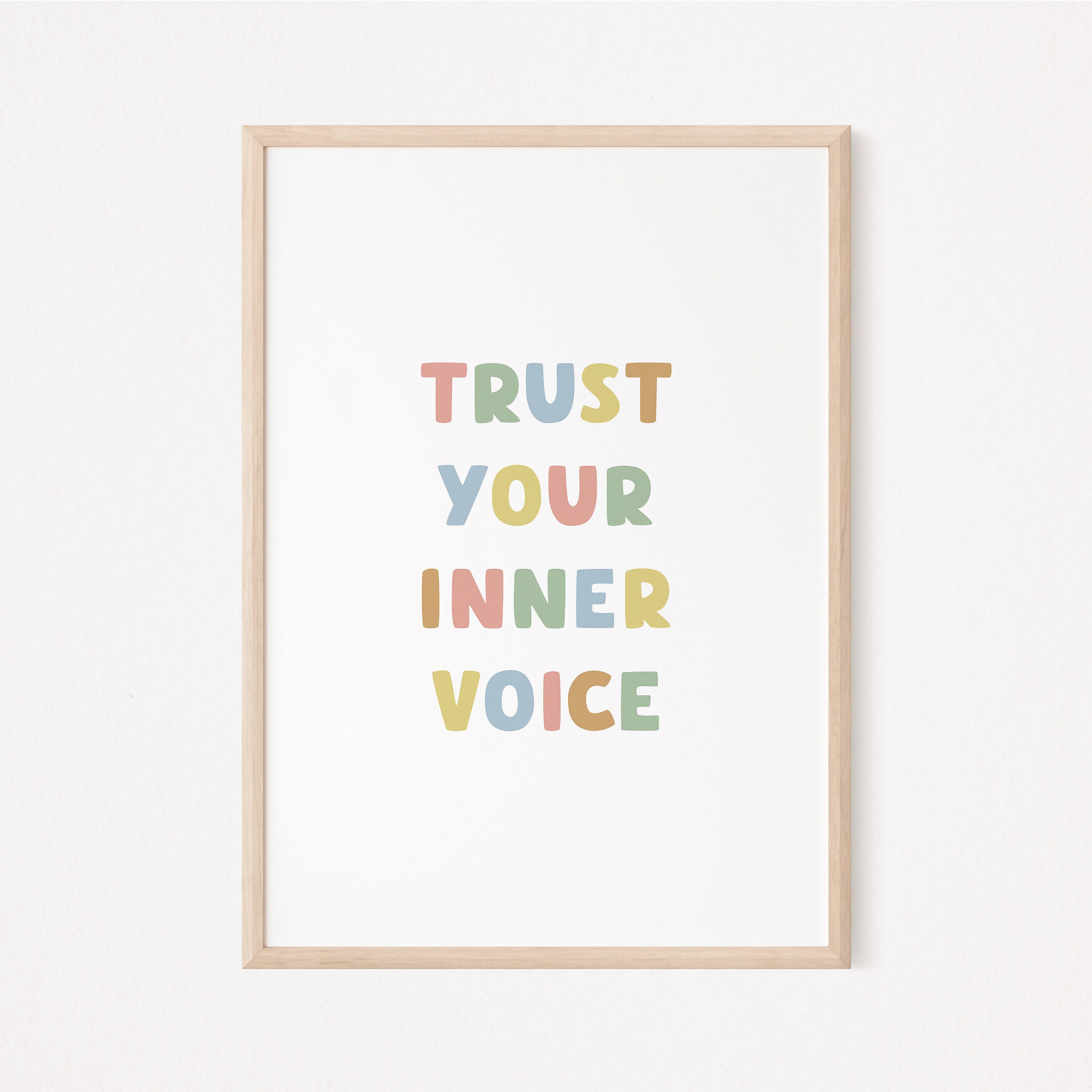 Trust Your Inner Voice, Emotions Poster, Classroom Decor, Playroom ...