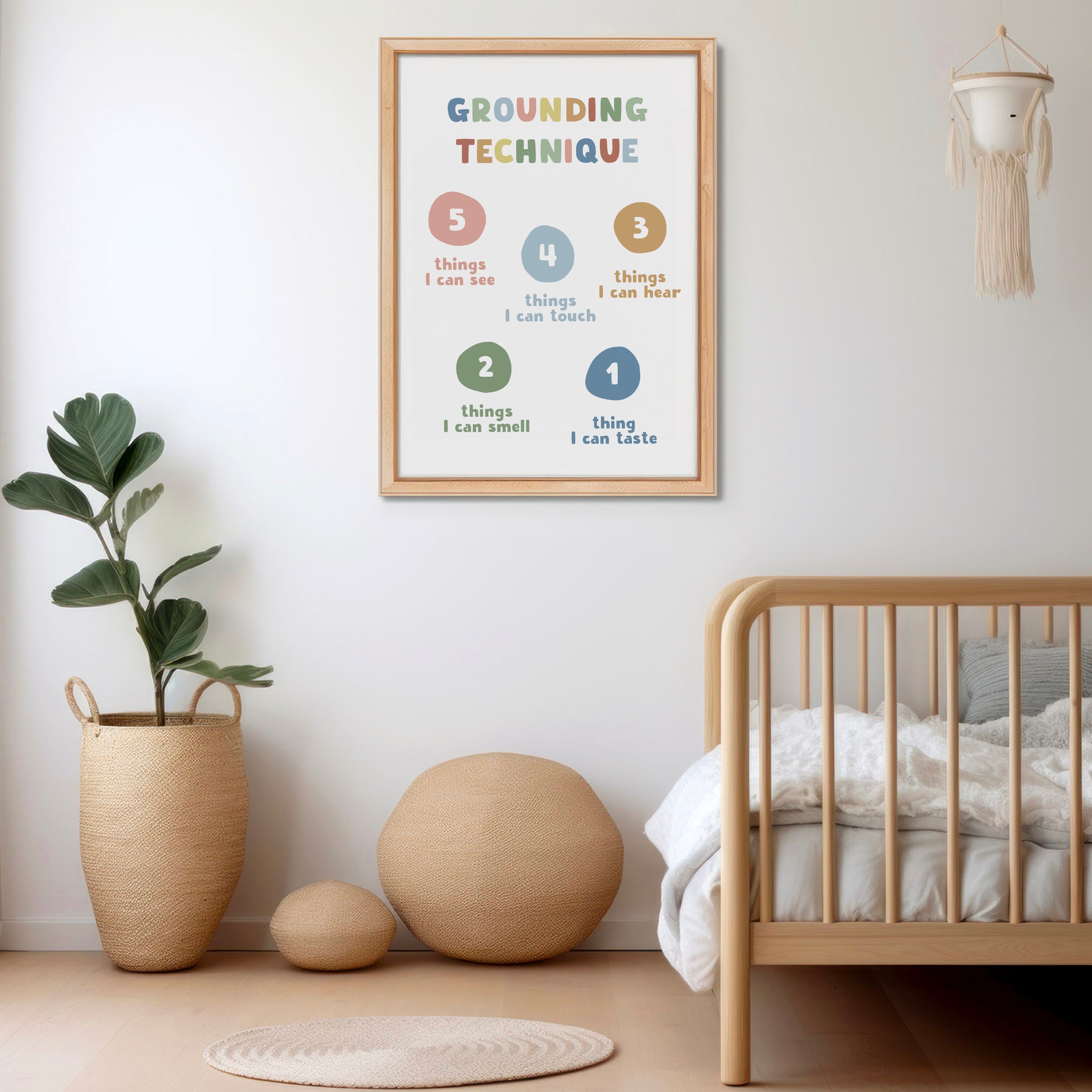 Grounding Technique, Educational Poster, Classroom Decor, Playroom ...