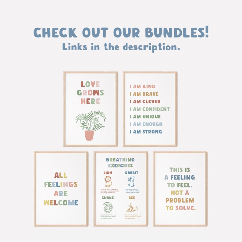 Breathing Exercises, Educational Poster, Classroom Decor, Playroom ...