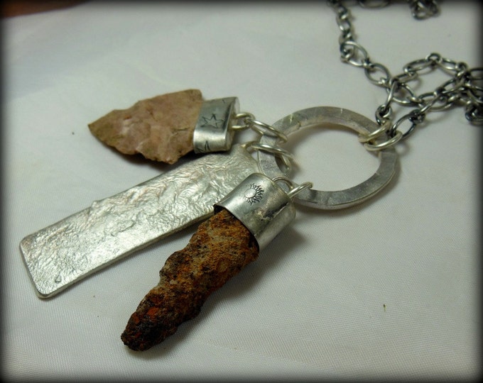 Statement Necklace Silver and Artifact Evolution Necklace - Etsy