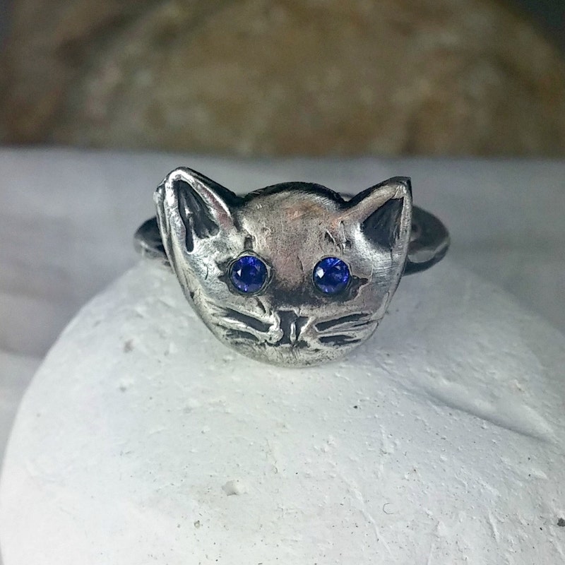Kitty Ring - Etsy