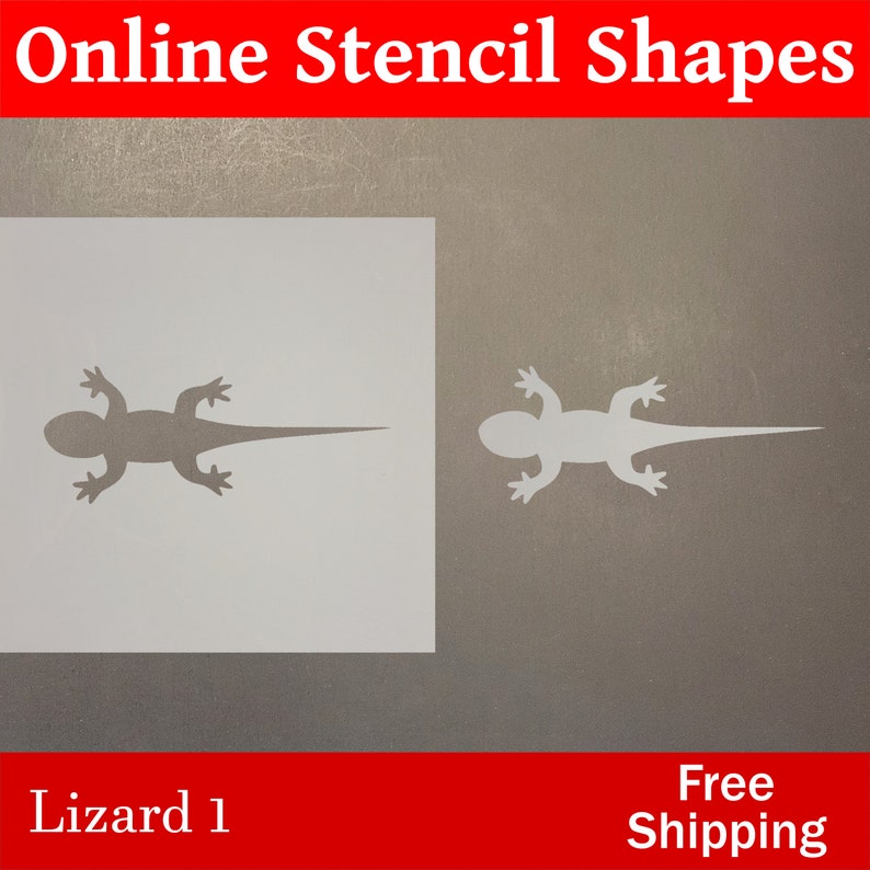Reusable Lizard 1 Mylar Stencil Plastic Art Template - Etsy