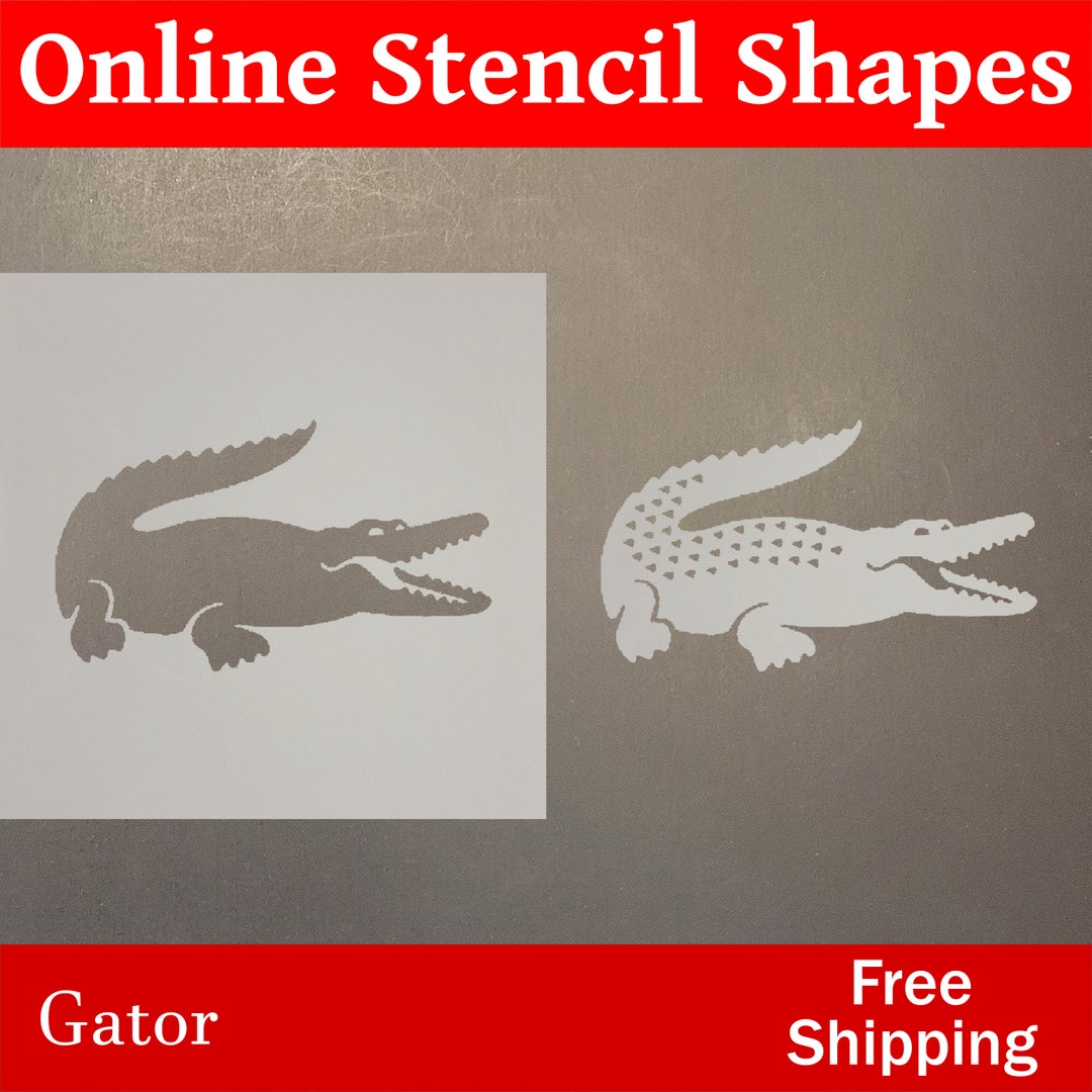 Reusable Gator Mylar Stencil Plastic Art Template - Etsy