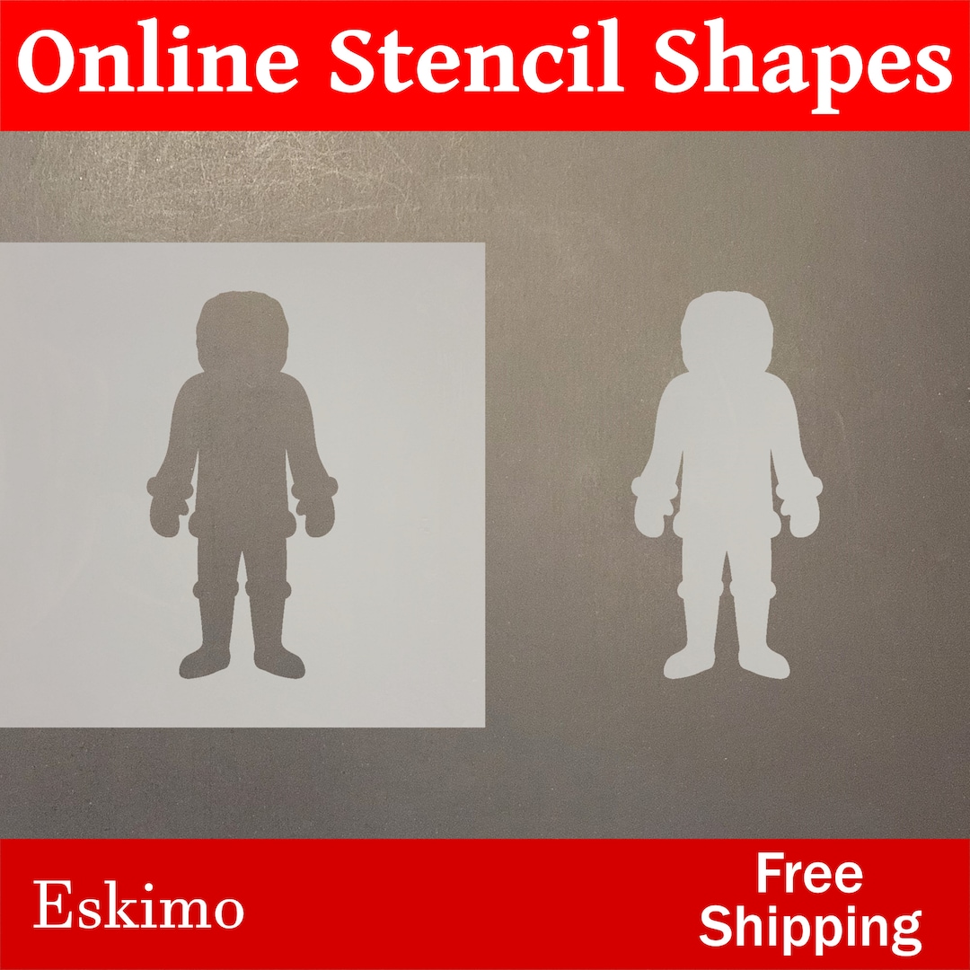 Reusable Eskimo Mylar Stencil Plastic Art Template - Etsy