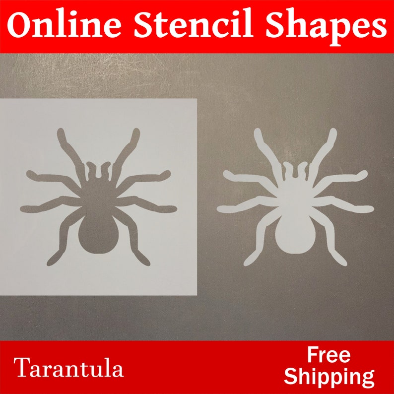 Reusable Tarantula Mylar Stencil Plastic Art Template - Etsy
