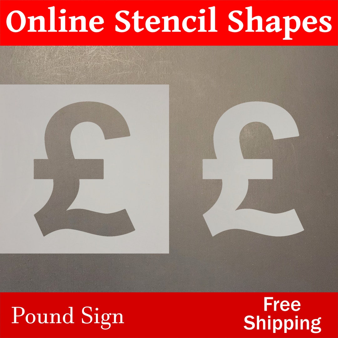 Reusable Pound Sign Mylar Stencil Plastic Art Template - Etsy