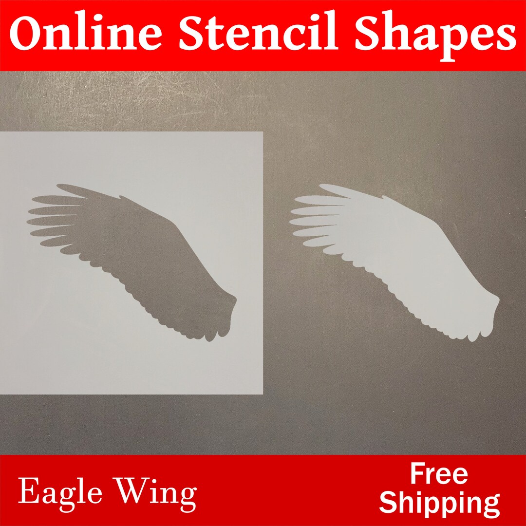 Reusable Eagle Wing Mylar Stencil Plastic Art Template - Etsy