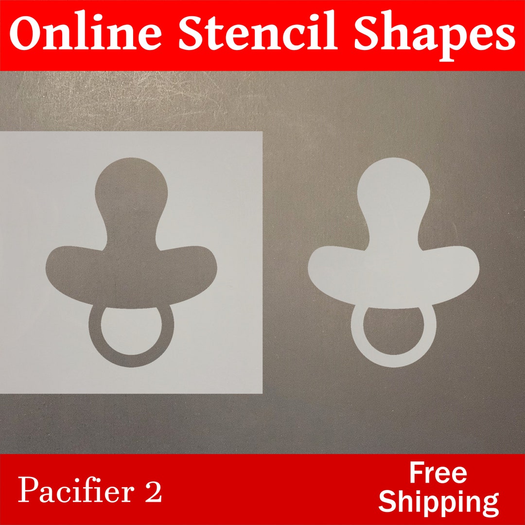 Reusable Pacifier 2 Mylar Stencil Plastic Art Template - Etsy