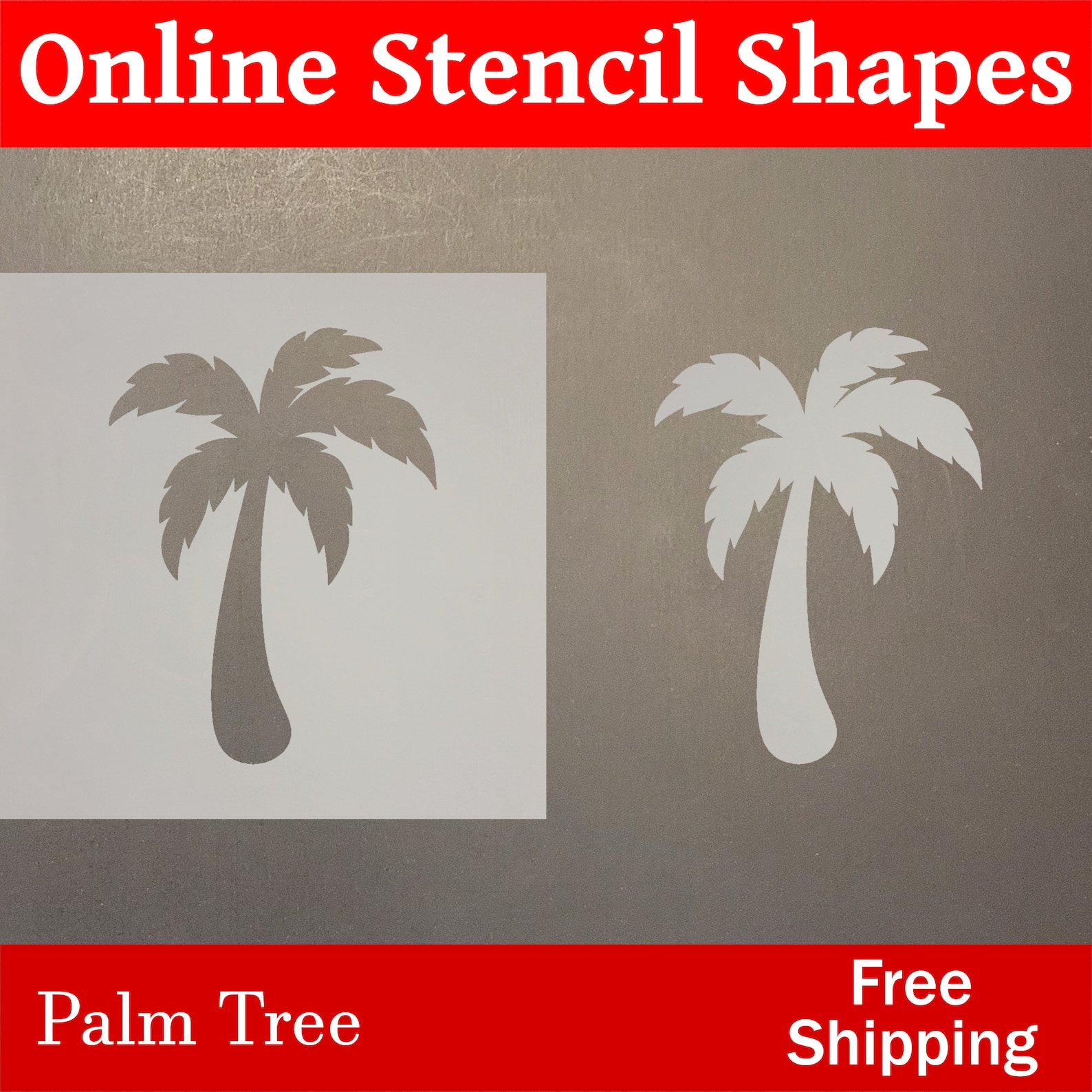 Reusable Palm Tree Mylar Stencil Plastic Art Template - Etsy