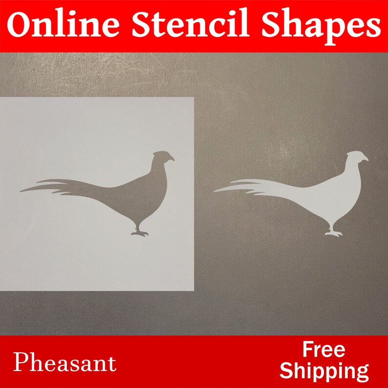 Reusable Pheasant Mylar Stencil Plastic Art Template - Etsy