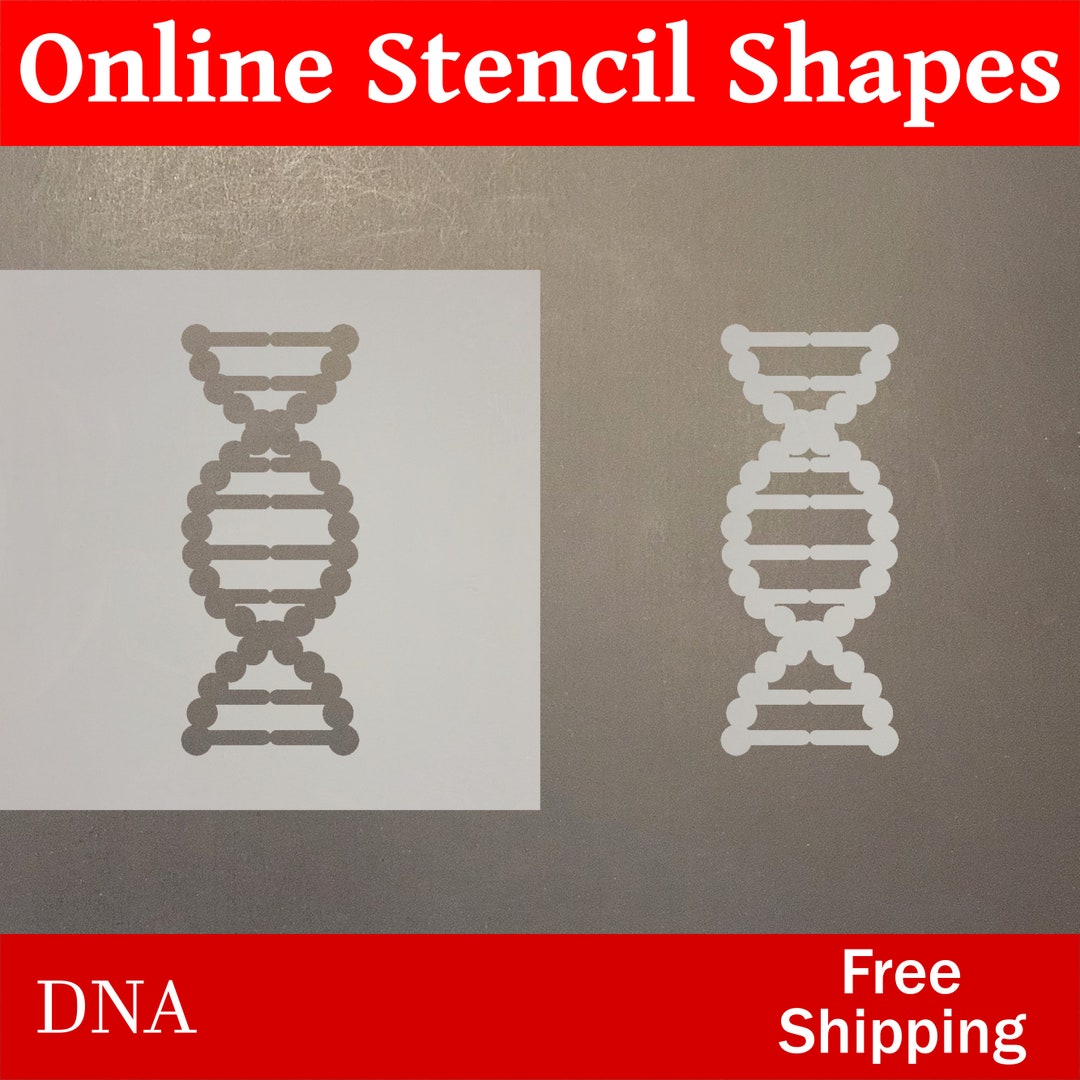 Reusable DNA Mylar Stencil Plastic Art Template - Etsy