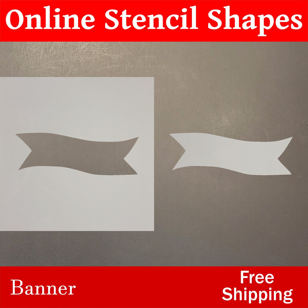 Reusable Banner Mylar Stencil Plastic Art Template - Etsy