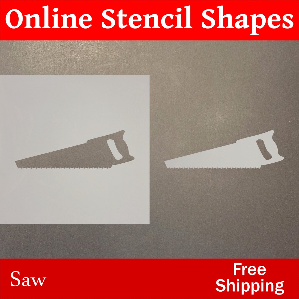 Reusable Saw Mylar Stencil Plastic Art Template - Etsy