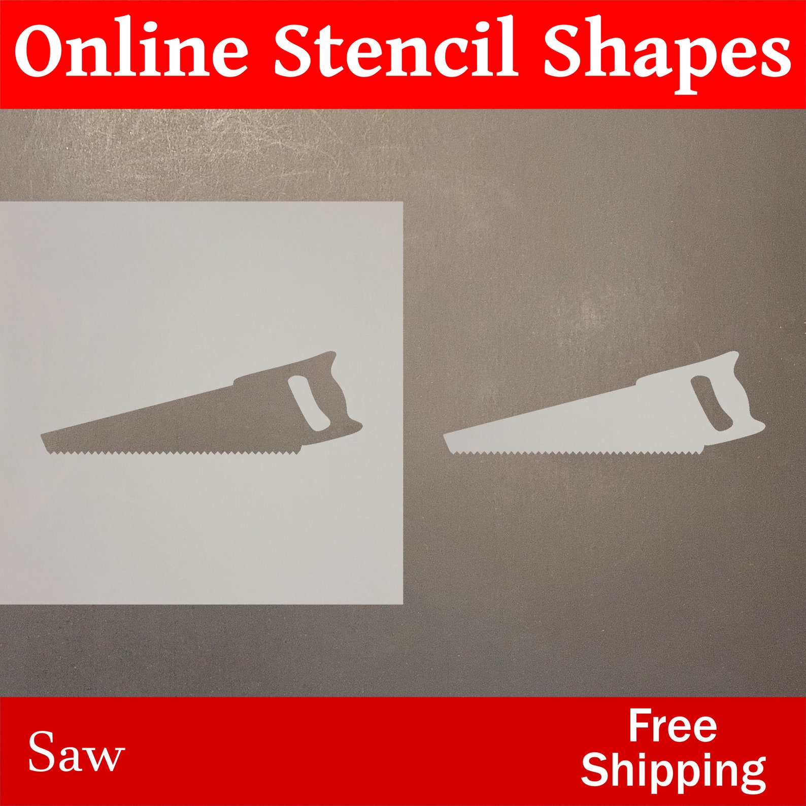 Reusable Saw Mylar Stencil Plastic Art Template - Etsy