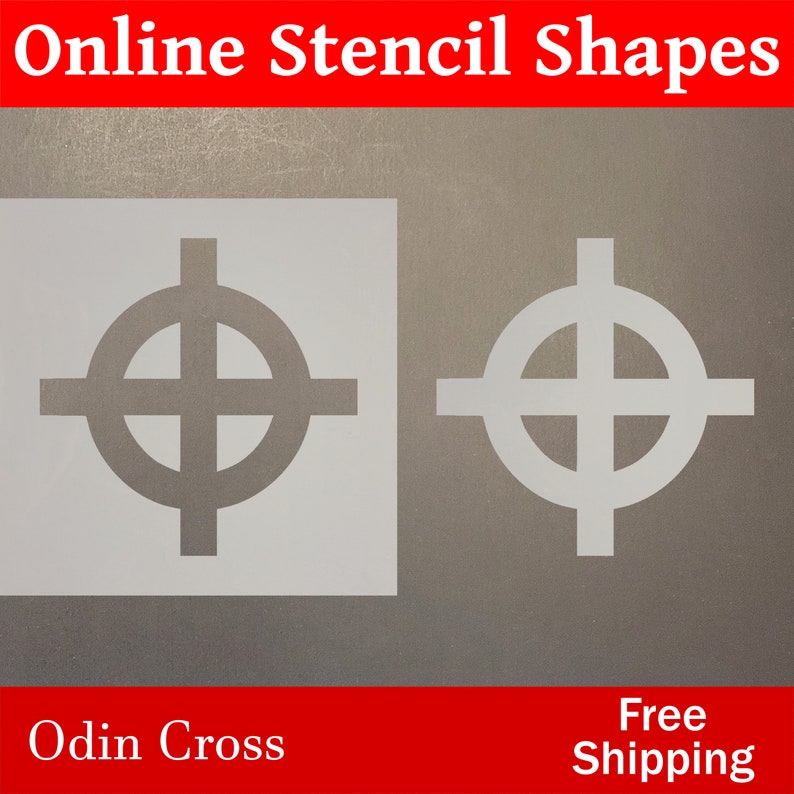 Reusable Odin Cross Mylar Stencil Plastic Art Template - Etsy