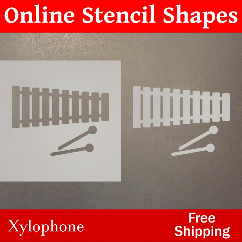 Reusable Xylophone Mylar Stencil Plastic Art Template - Etsy