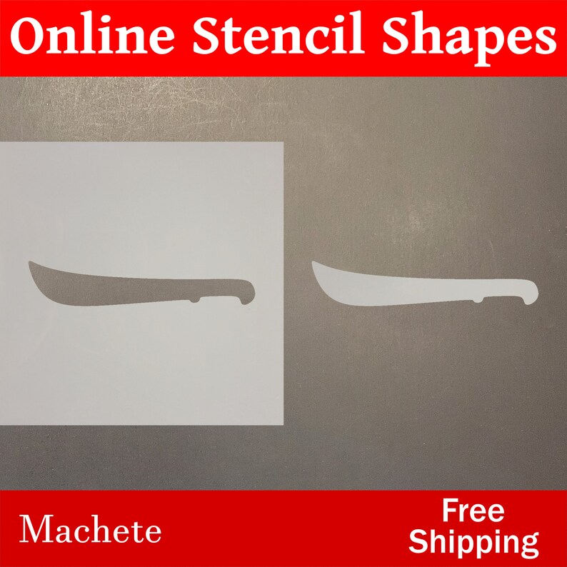 Reusable Machete Mylar Stencil Plastic Art Template - Etsy