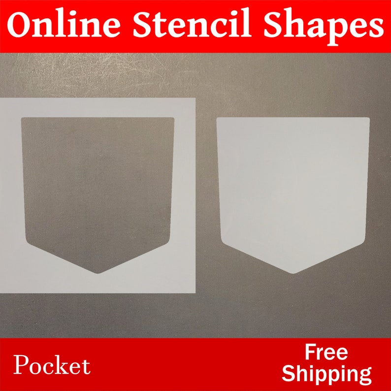 Reusable Pocket Mylar Stencil Plastic Art Template - Etsy