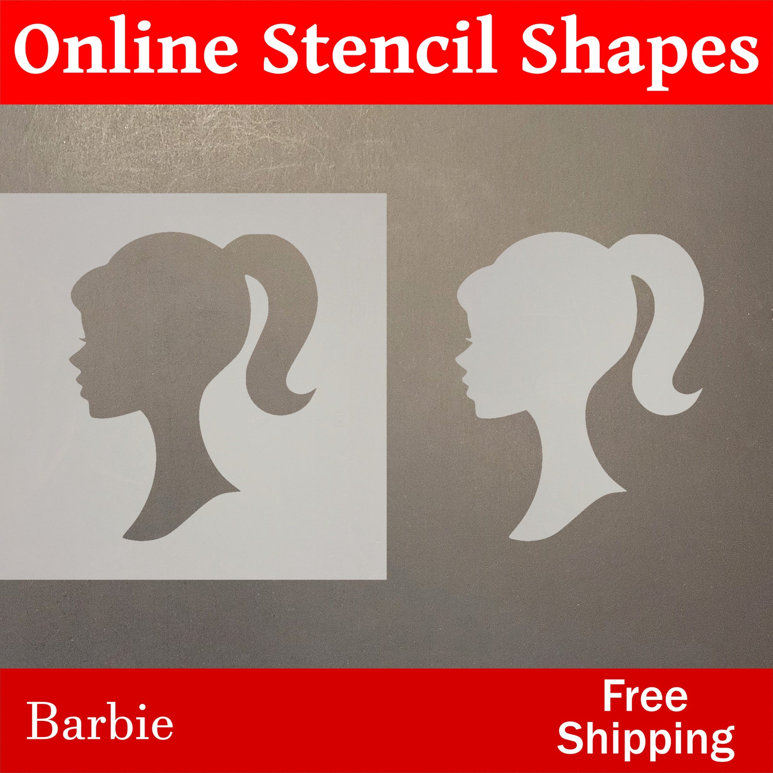 Reusable Barbie Mylar Stencil Plastic Art Template - Etsy