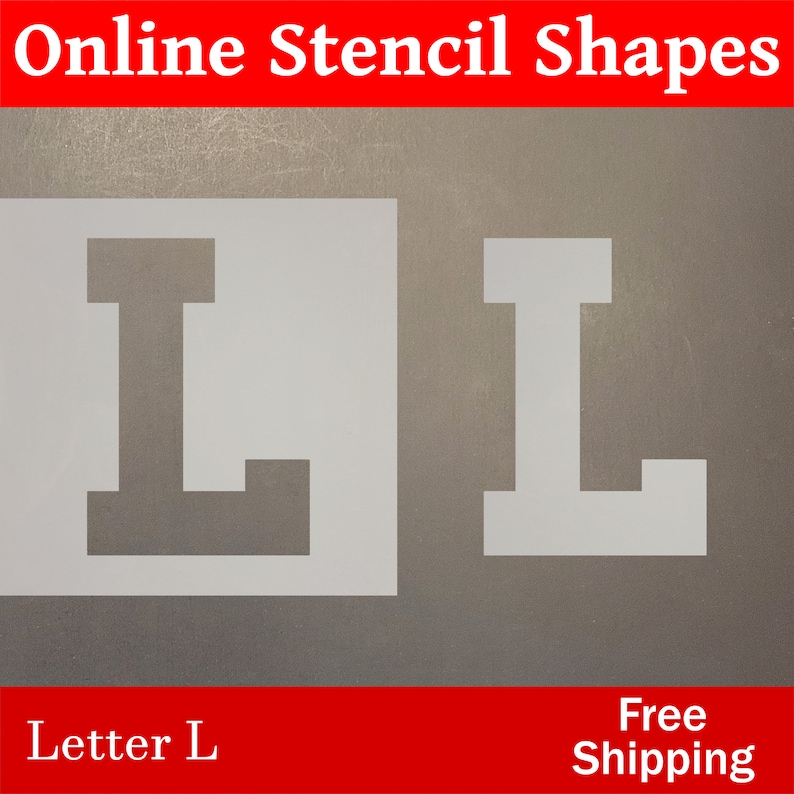 Reusable Letter L Mylar Stencil Plastic Art Template - Etsy