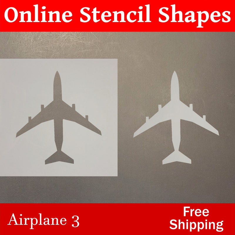 Airplane Stencil - Etsy