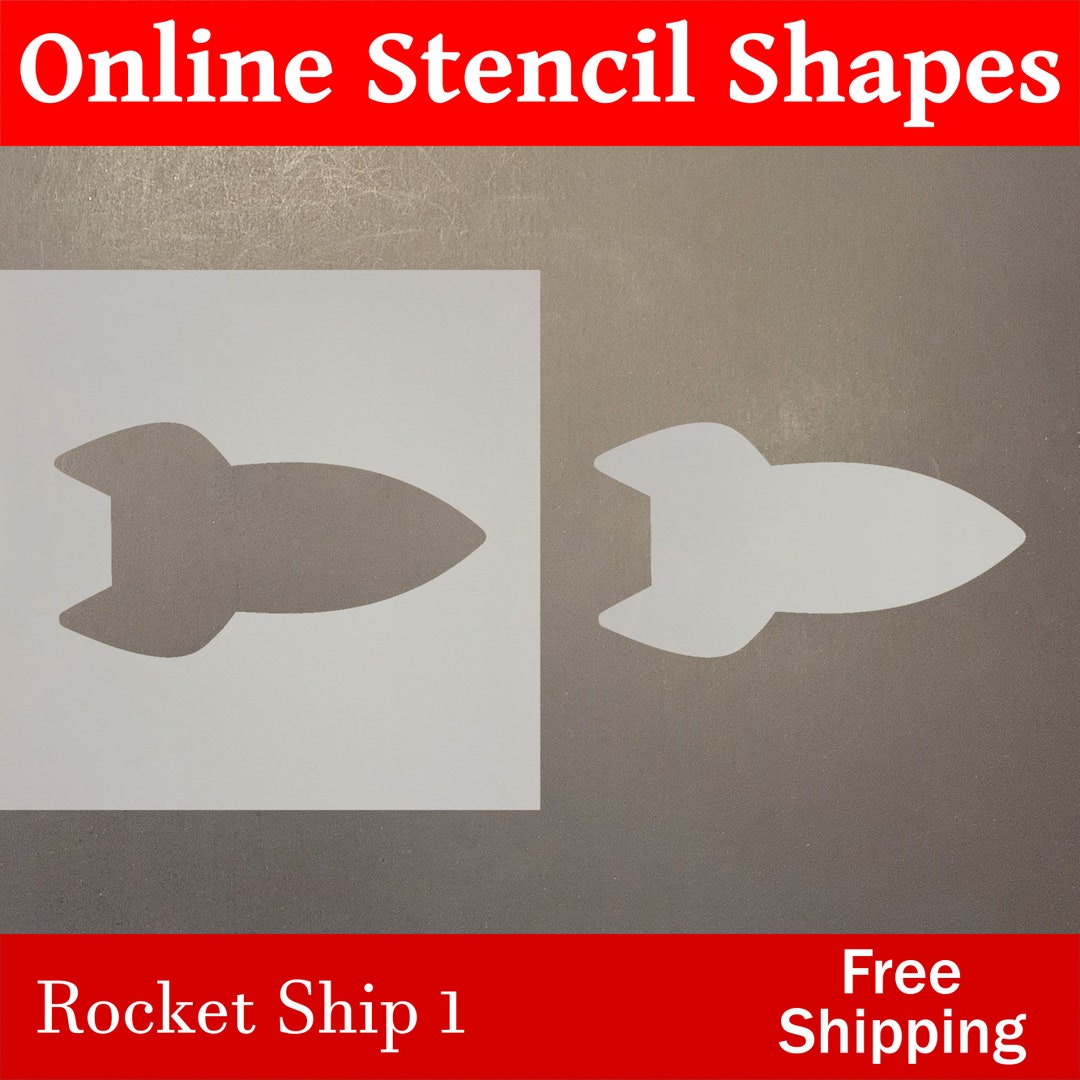 Reusable Rocket Ship 1 Mylar Stencil Plastic Art Template - Etsy